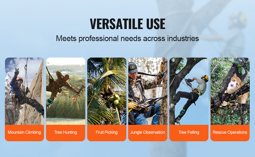 VEVOR Tree Climbing Spikes Climbing Spurs Alloy Steel Arborist ...