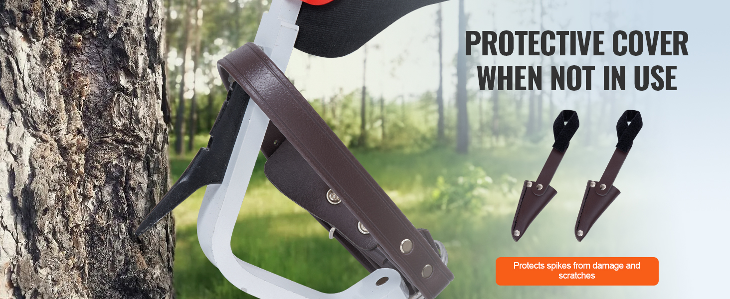 VEVOR Tree Climbing Spikes Climbing Spurs Gear Aluminum Arborist ...