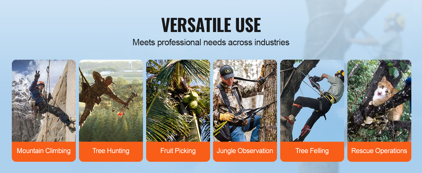 VEVOR Tree Climbing Spikes Climbing Spurs Alloy Steel Arborist ...