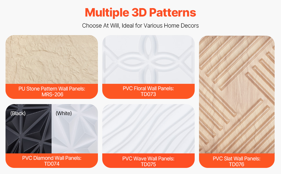 3D Wall Panels 33-Pack 11.81 x 11.81'' PVC 32 Sq.Ft Coverage Diamond ...