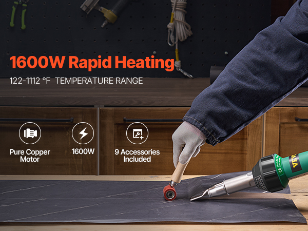 Kayak Repair Kit Professional Heat Gun 1600w 110V Plastic Welder Hot ...