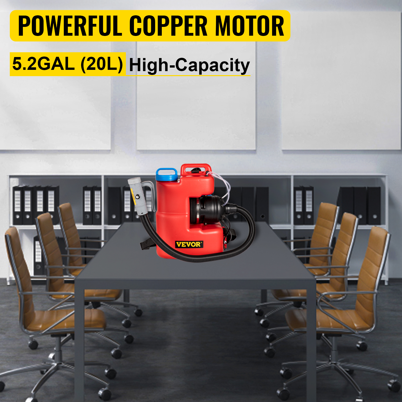 VEVOR Electric Fogger Machine 5.2GAL Backpack Sprayer 1200W Backpack ...