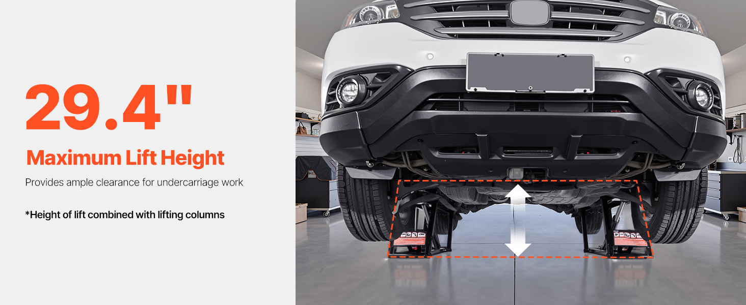 VEVOR 7000 lbs Car Lift Adjustable Car Lifts with Remote Control for ...