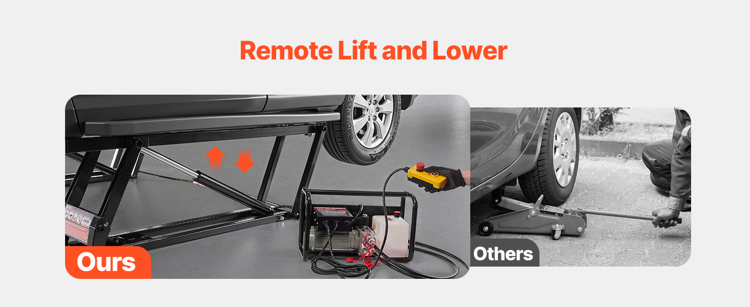 7000 lbs Car Lift Adjustable Car Lifts with Remote Control for Home ...