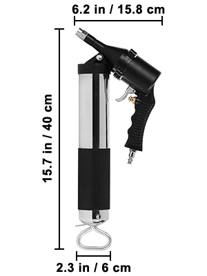 VEVOR Air Operated Grease Gun, 6000PSI, 14 OZ/400 CC Capacity Heavy ...