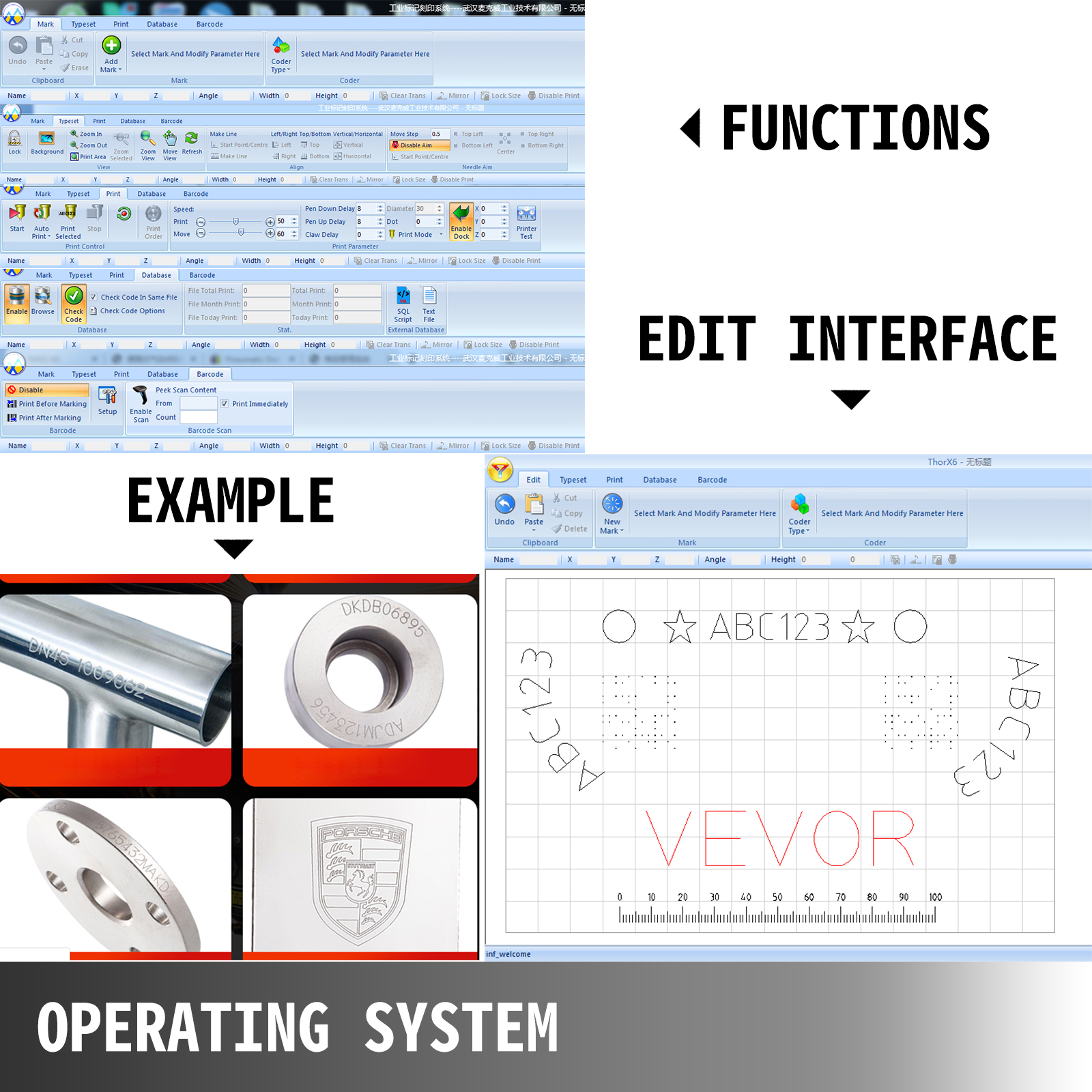 VEVOR Pneumatic Marking Machine 300W Electricity Marking Machine ...