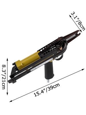 VEVOR Hog Ring Stapler SC77XE Pneumatic Hog Ring Plier 1/4'' NPT C Ring ...
