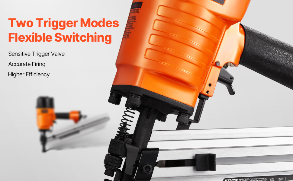 Framing Nailer 2" to 3-1/2" 21° Full Round Head Pneumatic Nail Gun 80 ...