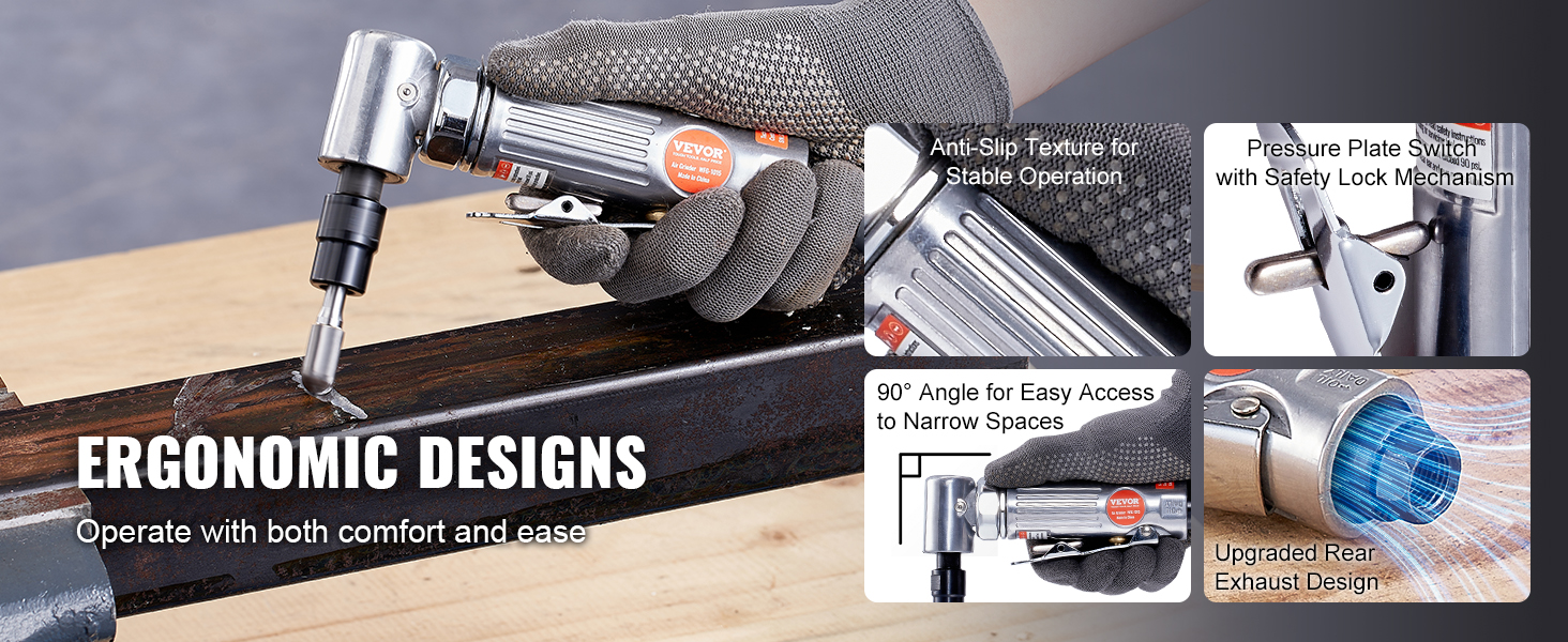 VEVOR Air Die Grinder Kit, Right Angle and Straight Die Grinder Combo ...