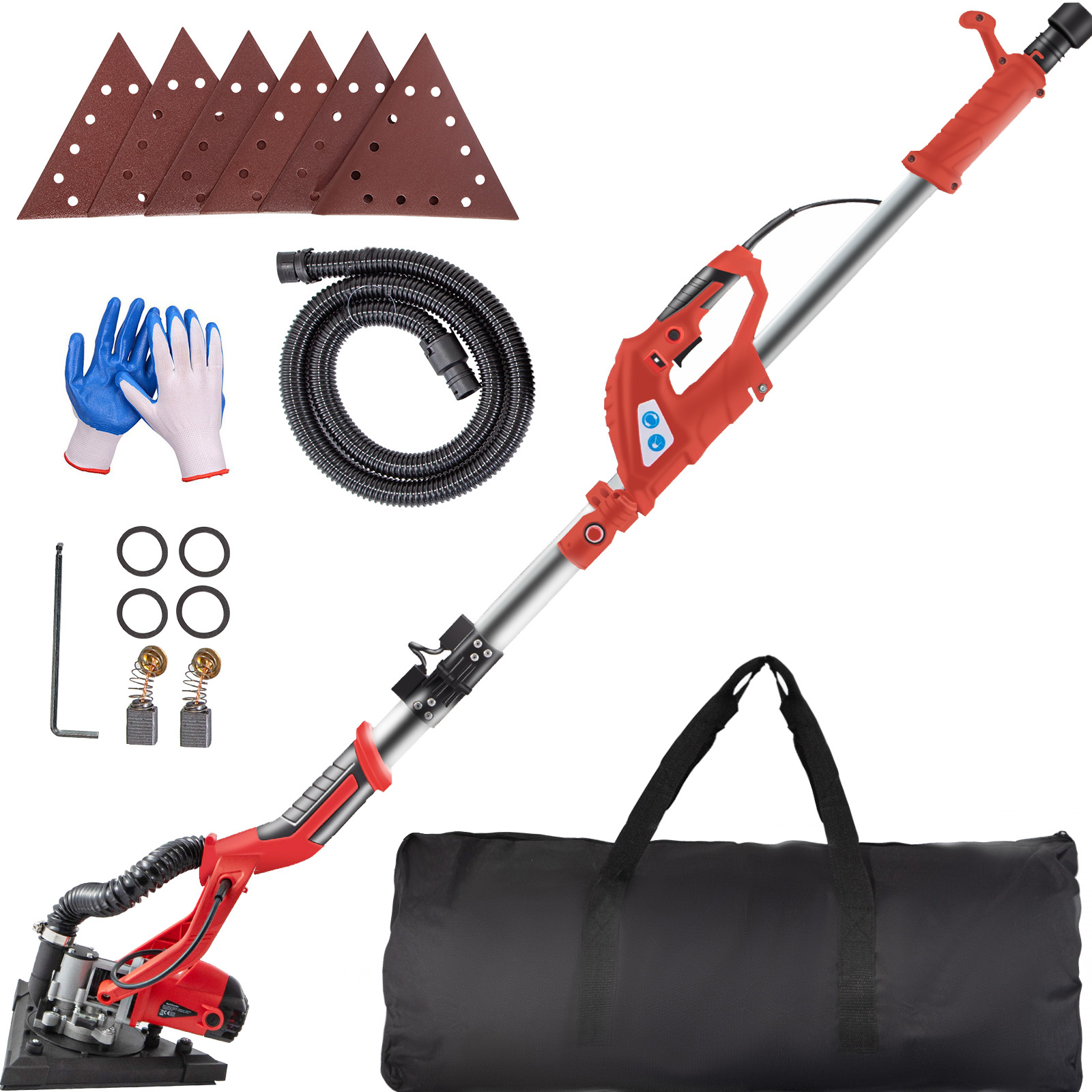 Vevor Lijadora De Pared Eléctrica 850w Techo Pared Lijadora Jirafa 6 ...