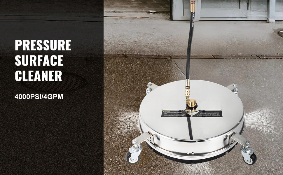 Mophorn 18" Surface Cleaner 4000 PSI Pressure Washer 1/4" QC Stainless ...