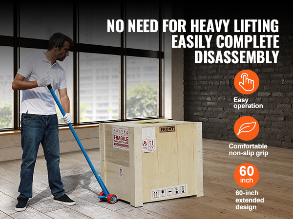 VEVOR Pallet Buster, 60-Inch Handle, 8818 lbs Weight Capacity, Q235 ...