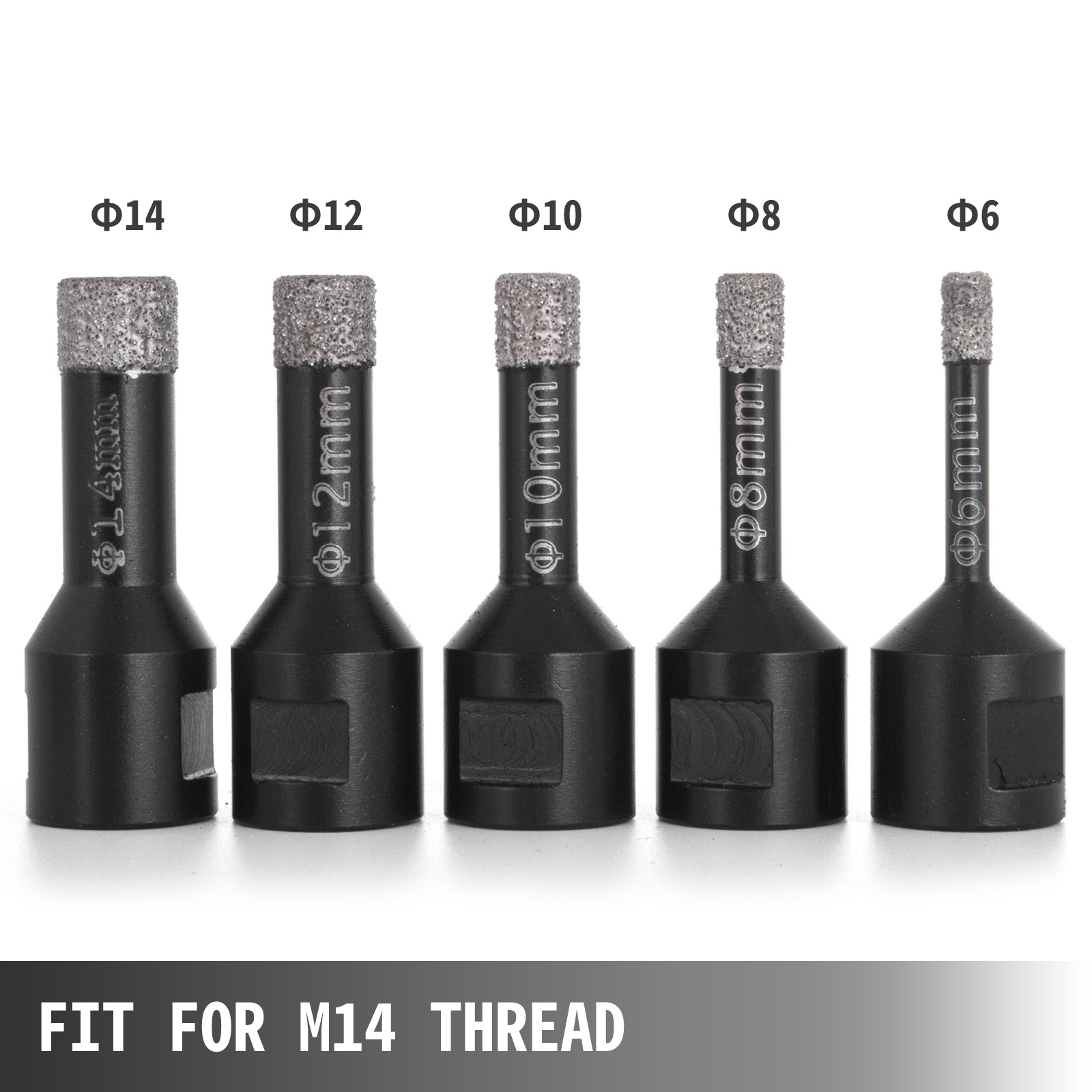 Diamant Lochsäge M14 6/8/10/12/14mm Diamantbohrer Set Granit ...