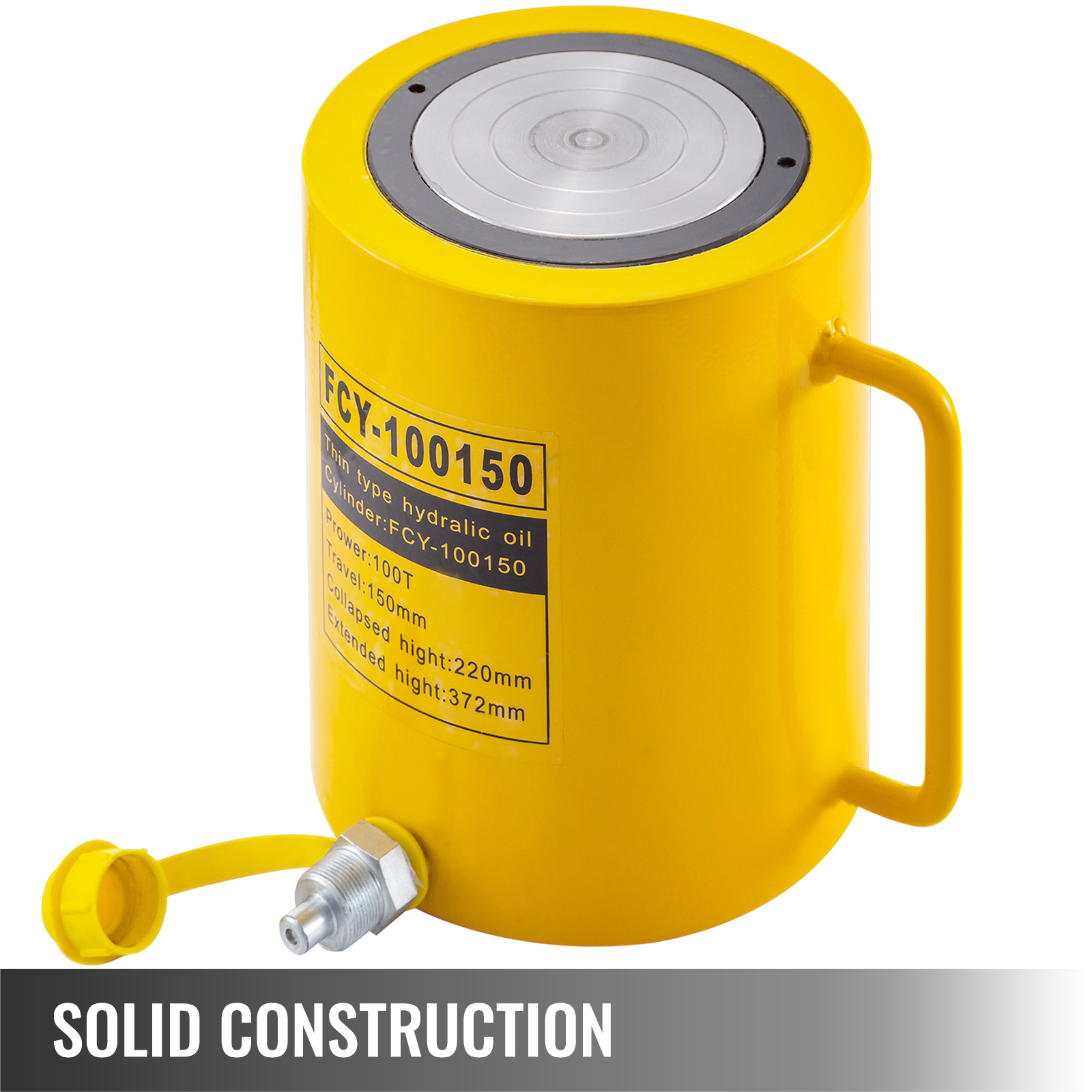 Hydraulic Cylinder Jack 100t 6" Stroke Single Acting Bending Durable ...