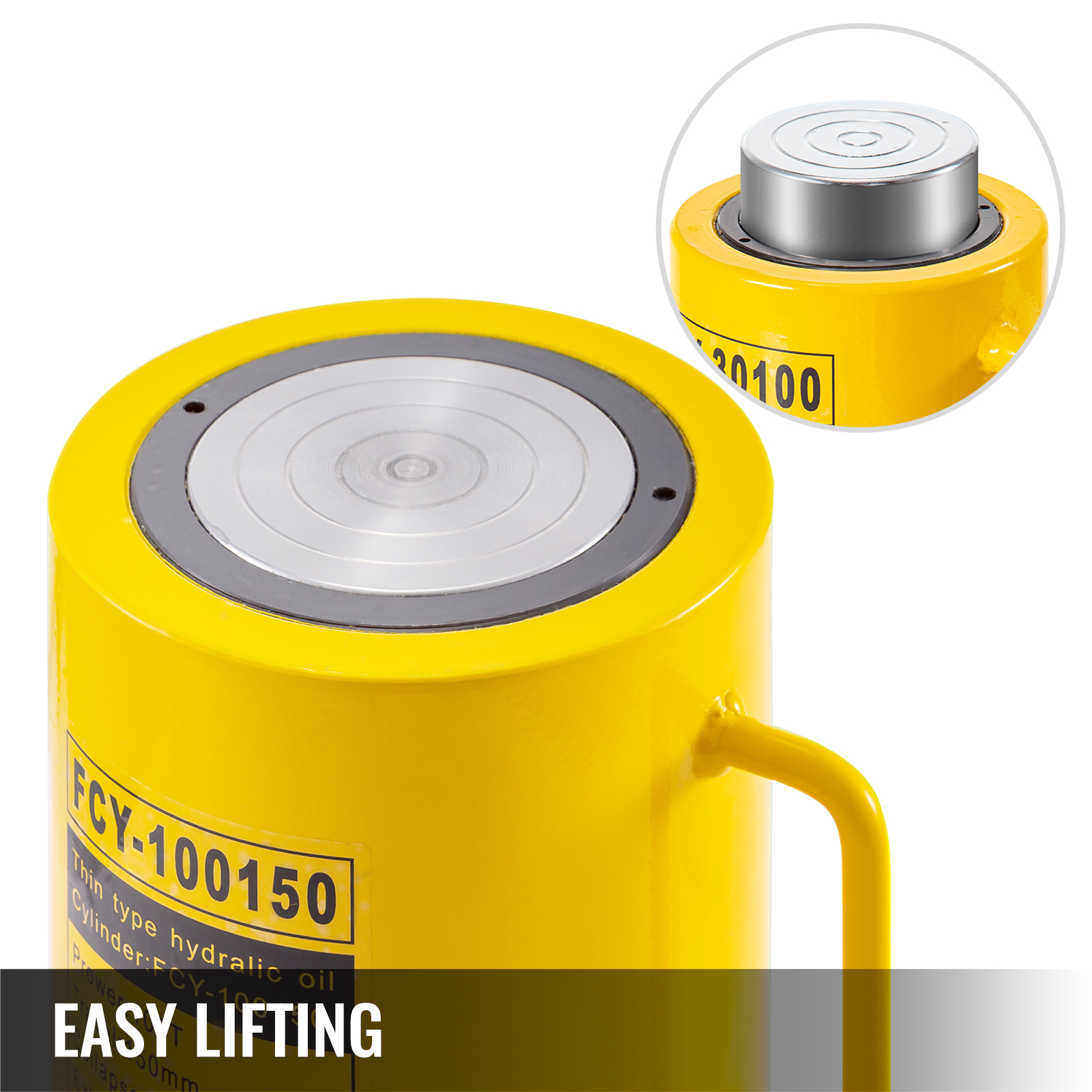 Hydraulic Cylinder Jack 100t 6" Stroke Single Acting Bending Durable ...