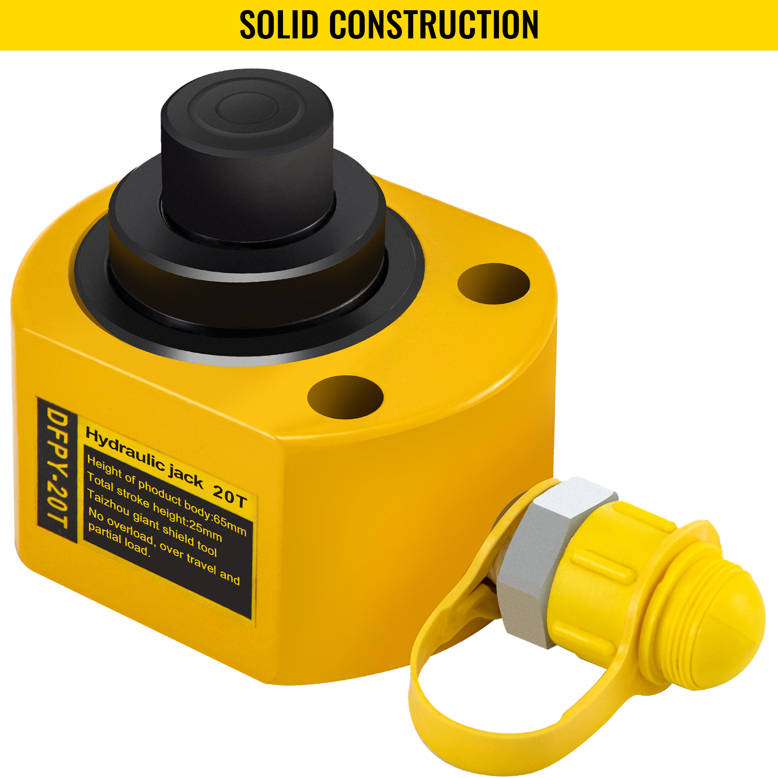 Hydraulic Cylinder Jack Ram 20t 1" Stroke Headstand Horizontal Steel ...