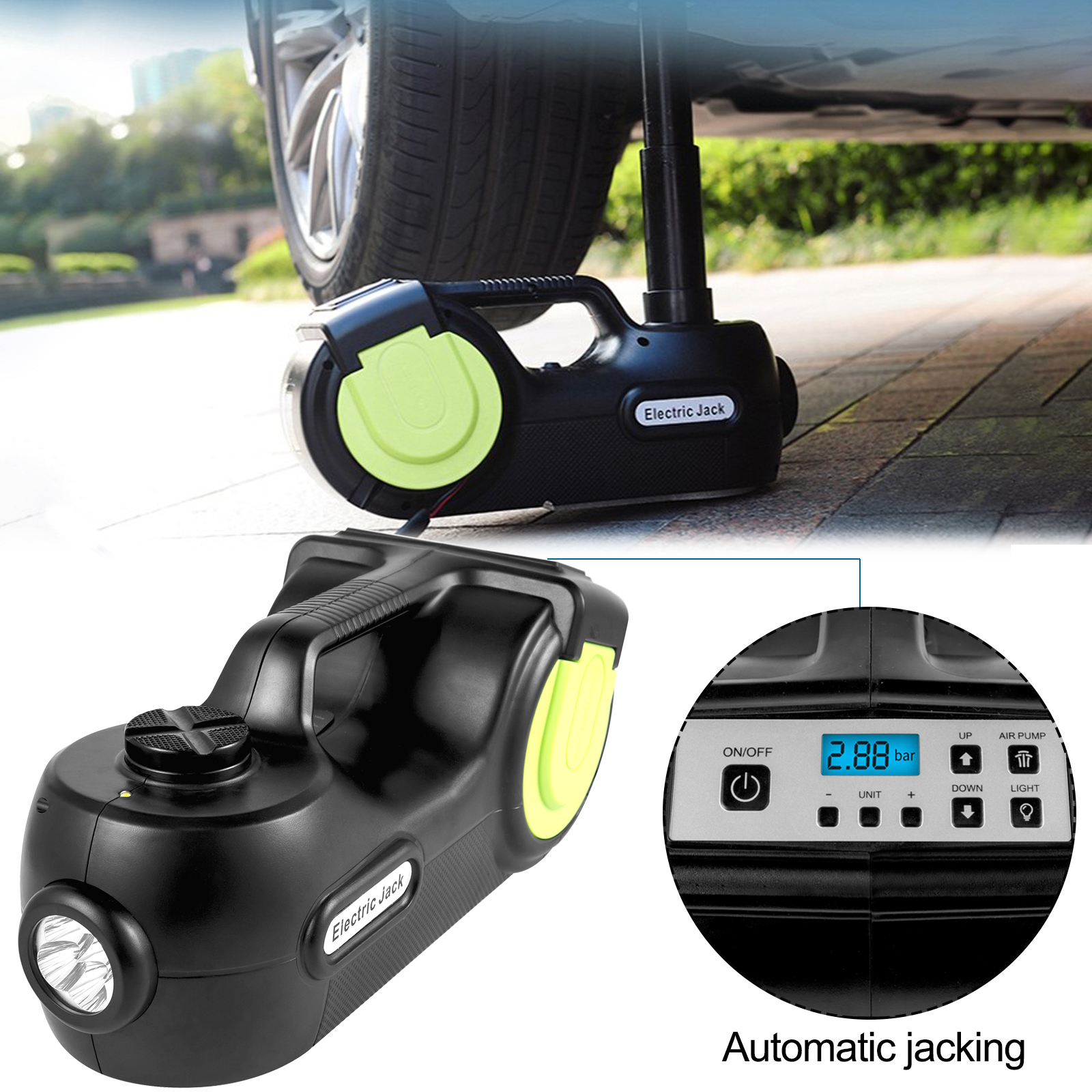 VEVOR 5 Ton 12V Electric Floor Jack Lift Automatic Car Auto Kit 15-45cm ...