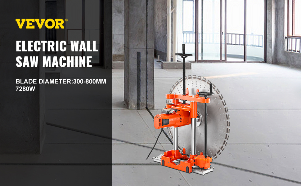 VEVOR Wall Saw Machine Electric Concrete Wall Cutter 220V 7280W Brick ...
