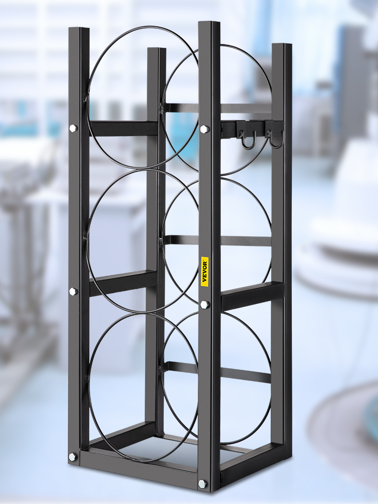 VEVOR Refrigerant Tank Rack with 3-30lb Cylinder Saving Capacity ...