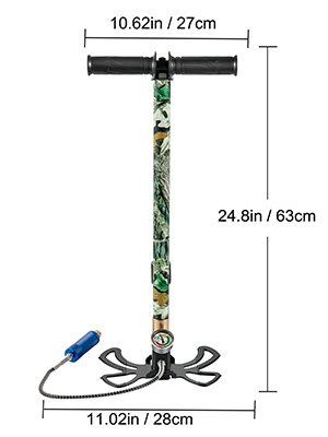 VEVOR PCP Hand Pump, 4 Stage 4500Psi 30Mpa High Pressure Air Rifle ...