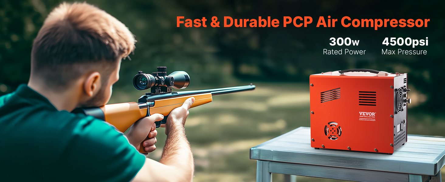 VEVOR PCP Ilmakompressori 4500PSI Auto-Stop Airgun Kompressori ...