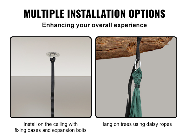 VEVOR Aerial Yoga Swing Set, 2.7 Yards Yoga Hammock Hanging Swing ...