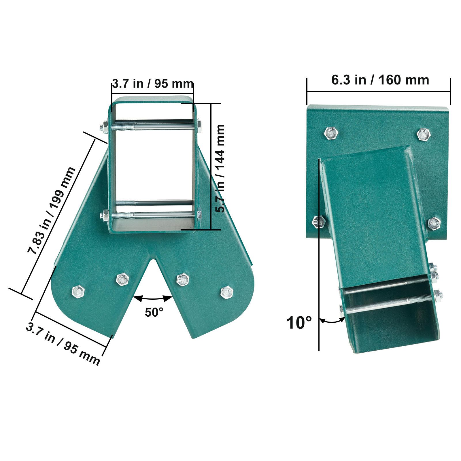 VEVOR A-Frame Middle Swing Set Brackets, Heavy Duty Carbon Steel Swing ...