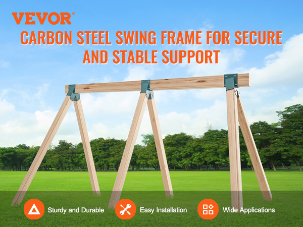 VEVOR A-Frame Middle Swing Set Brackets, Heavy Duty Carbon Steel Swing ...