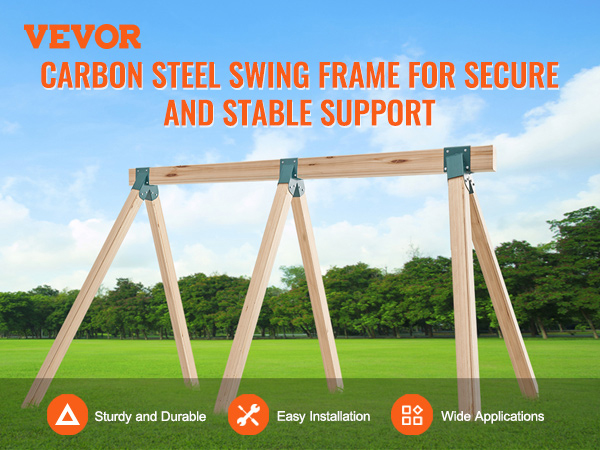 VEVOR A-Frame Middle Swing Set Brackets, Heavy Duty Carbon Steel Swing ...