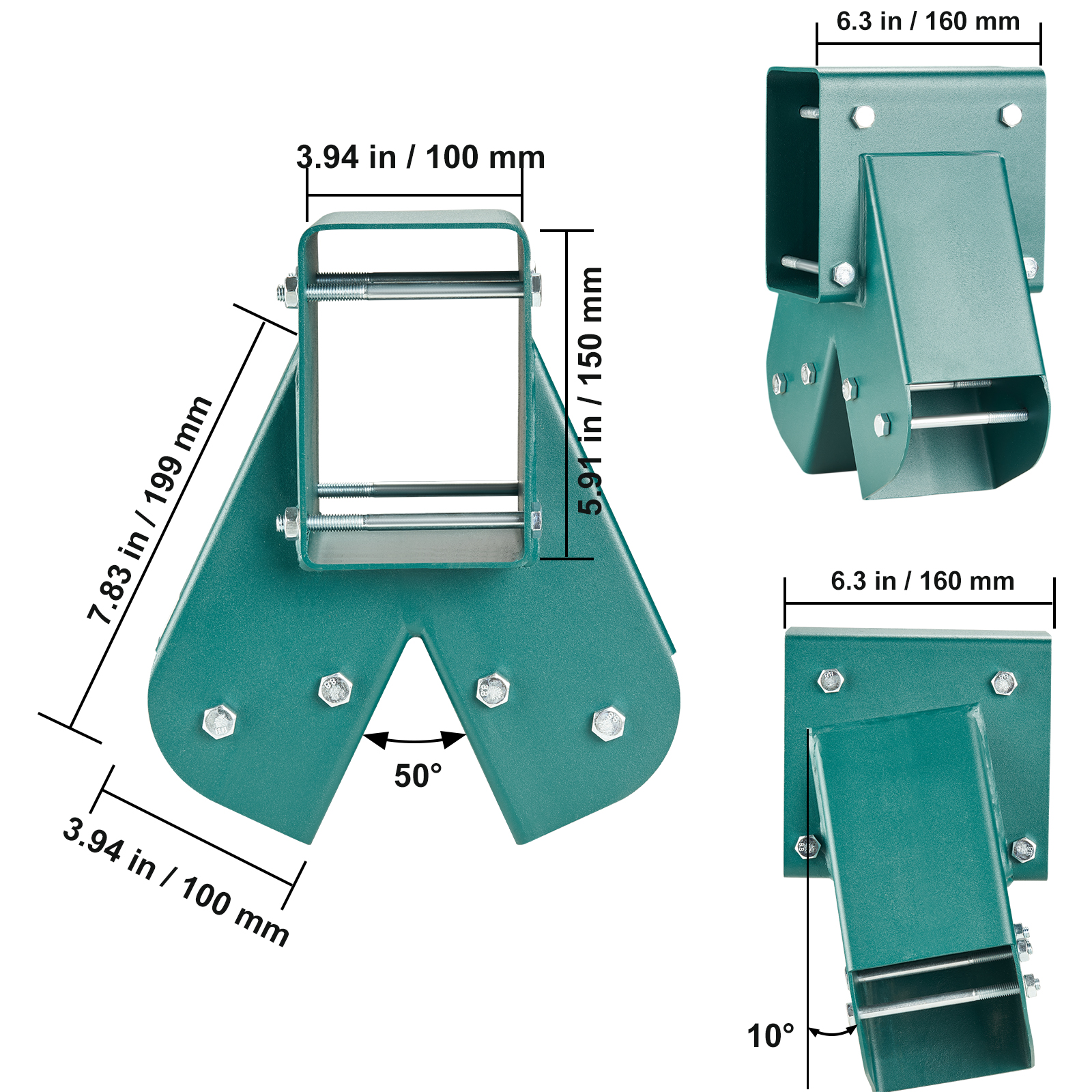 VEVOR A-Frame Middle Swing Set Brackets, Heavy Duty Carbon Steel Swing ...