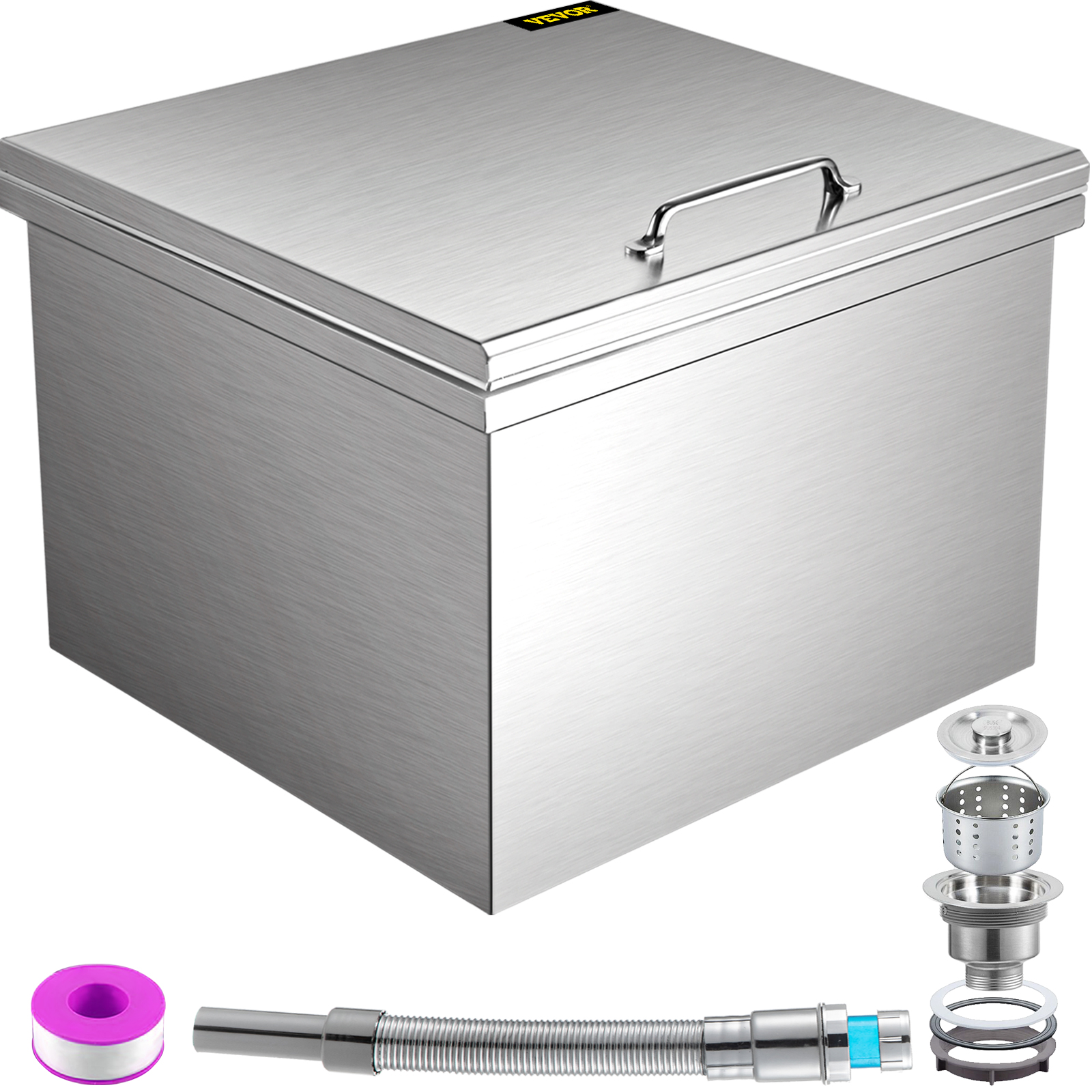 VEVOR Drop in Ice Chest 28''L x 18''W x 17''H Drop in Cooler Stainless ...