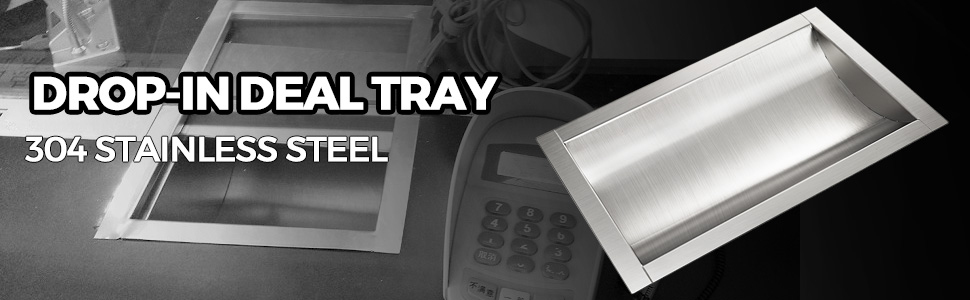 VEVOR 304 Stainless Steel Drop-In Deal Tray 14" Deep x 10" Wide x 2 ...