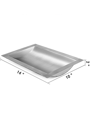 VEVOR 304 Stainless Steel Drop-In Deal Tray 14" Deep x 10" Wide x 2 ...