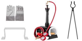 VEVOR Propane Knife Forge, Blacksmithing Forge with Single Burner ...