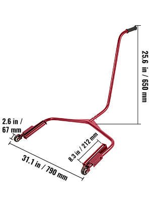 VEVOR Tire Dolly 300 LBS Load Capacity Wheel Dolly Truck Tire Wheel ...