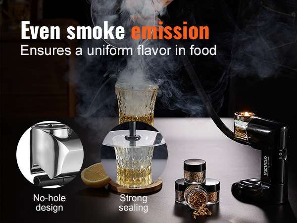 VEVOR Smoking Gun Kit, Old Fashioned Wood Smoke Infuser, Cocktail ...