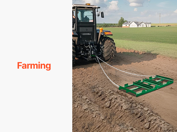 VEVOR Drag Harrow 4 ft Heavy Duty Tow Behind Drag Harrow Driveway ...