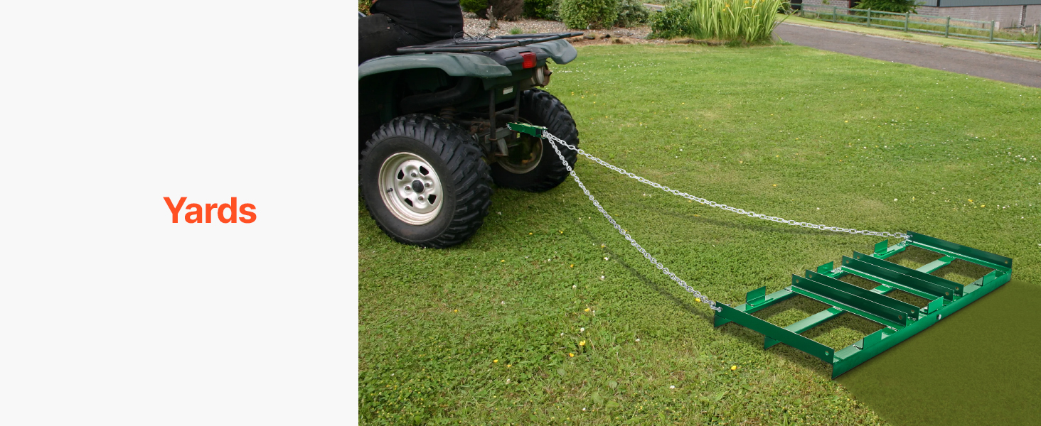 VEVOR Drag Harrow 4 ft Heavy Duty Tow Behind Drag Harrow Driveway ...