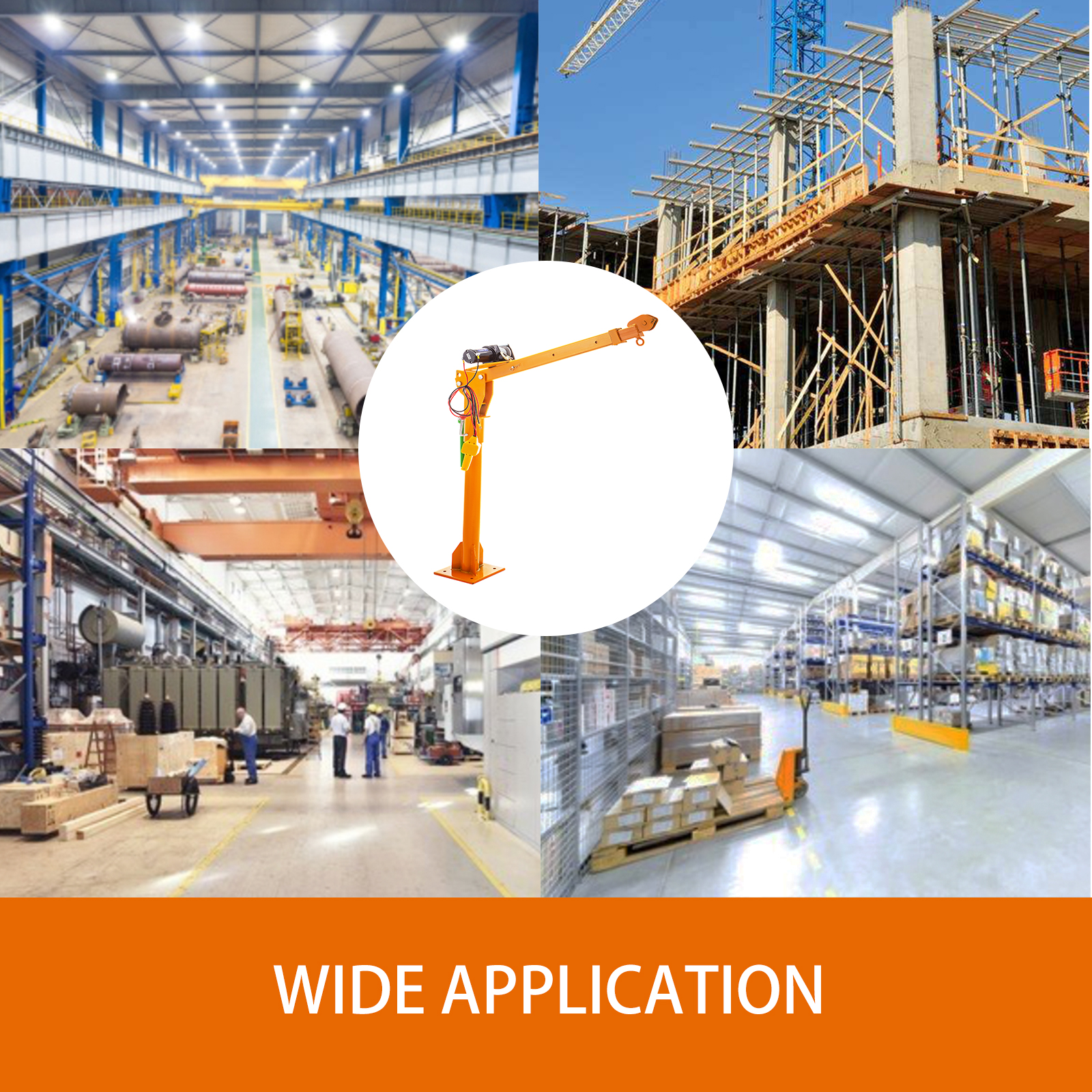 500kg Davit Crane Swivel Electric Winch 12v Lifting,heavy Duty Winch ...