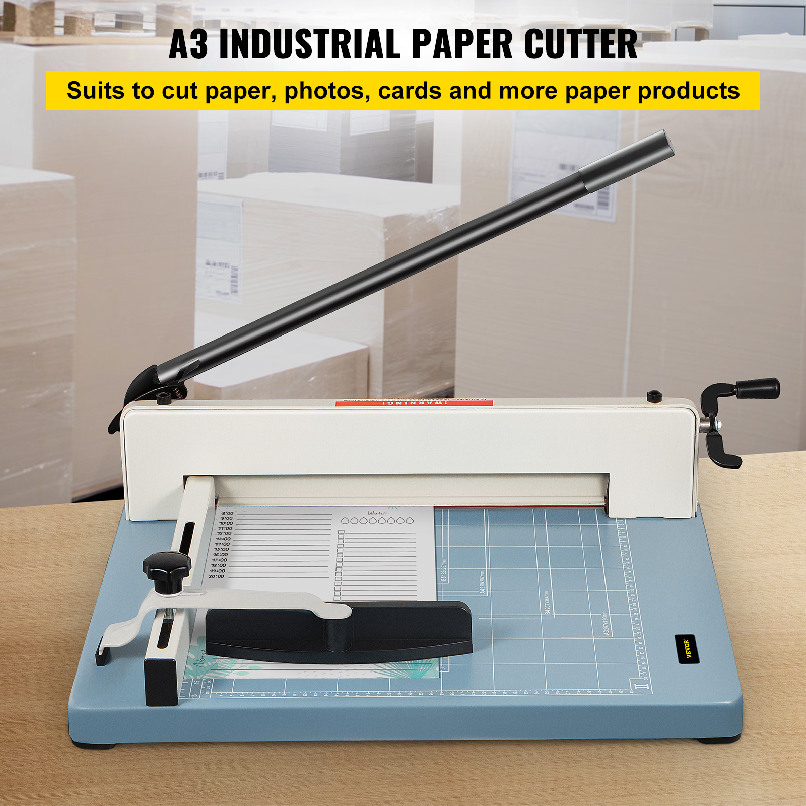 VEVOR Industrial Paper Cutter Heavy Duty Paper Cutter 12"/17" for A4/A3 ...