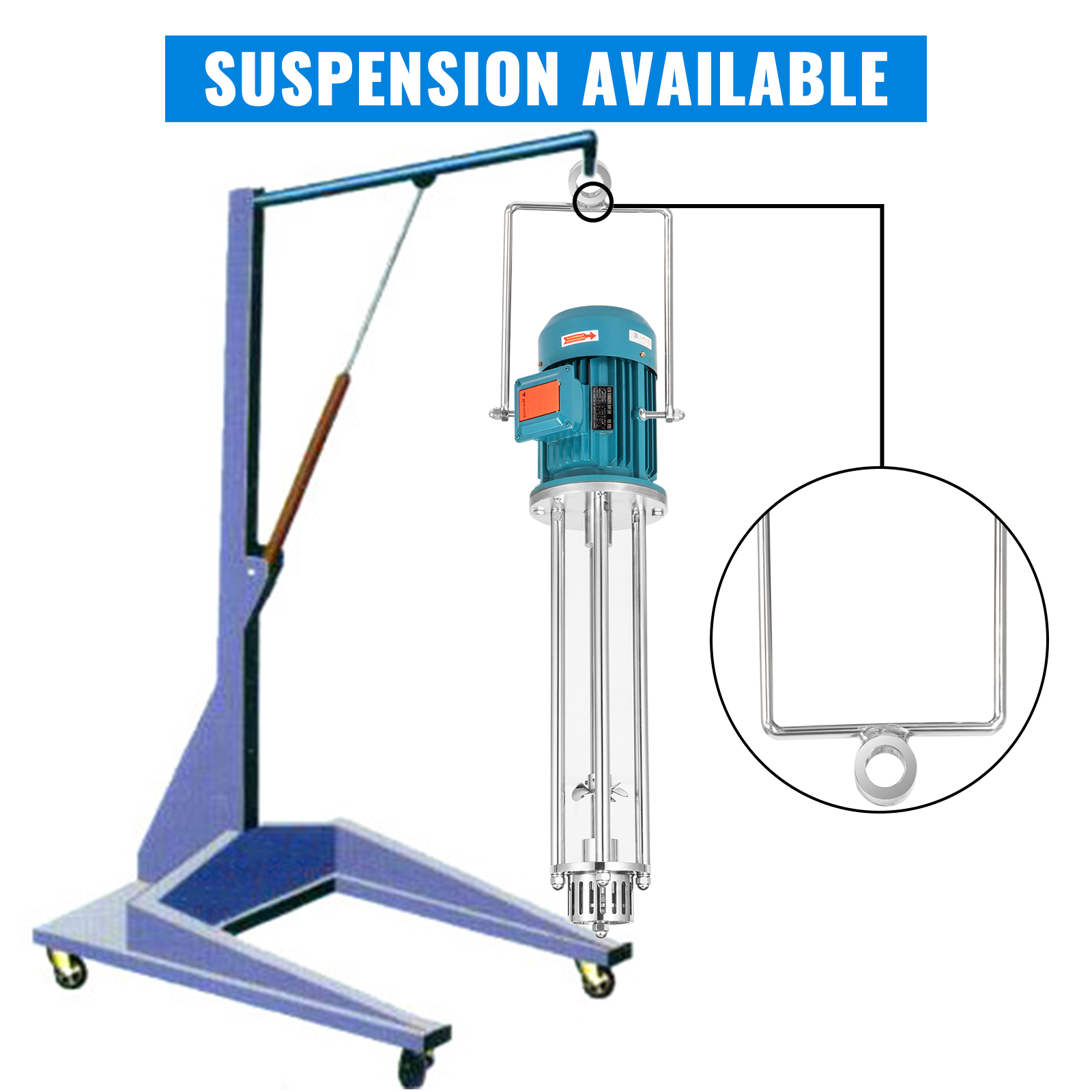 VEVOR Homogenizer Disperser 200-800 L/H Handing Capacity Emulsification ...