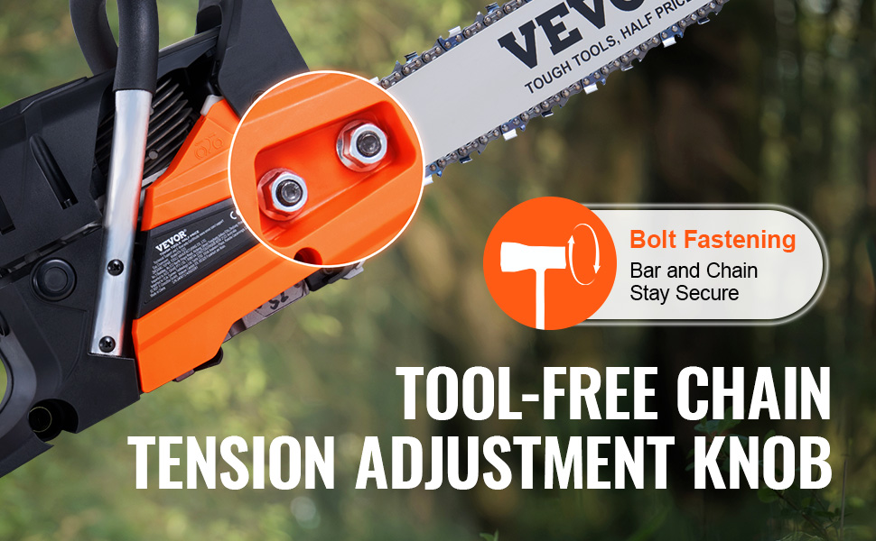 VEVOR 58CC 20" Gasoline Chainsaw Gas Powered Wood Cutting Engine Gas ...