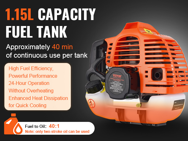 VEVOR 6-in-1 Multi-Functional Trimming Tools Gas Hedge Trimmer 33CC Weed Eater | VEVOR US