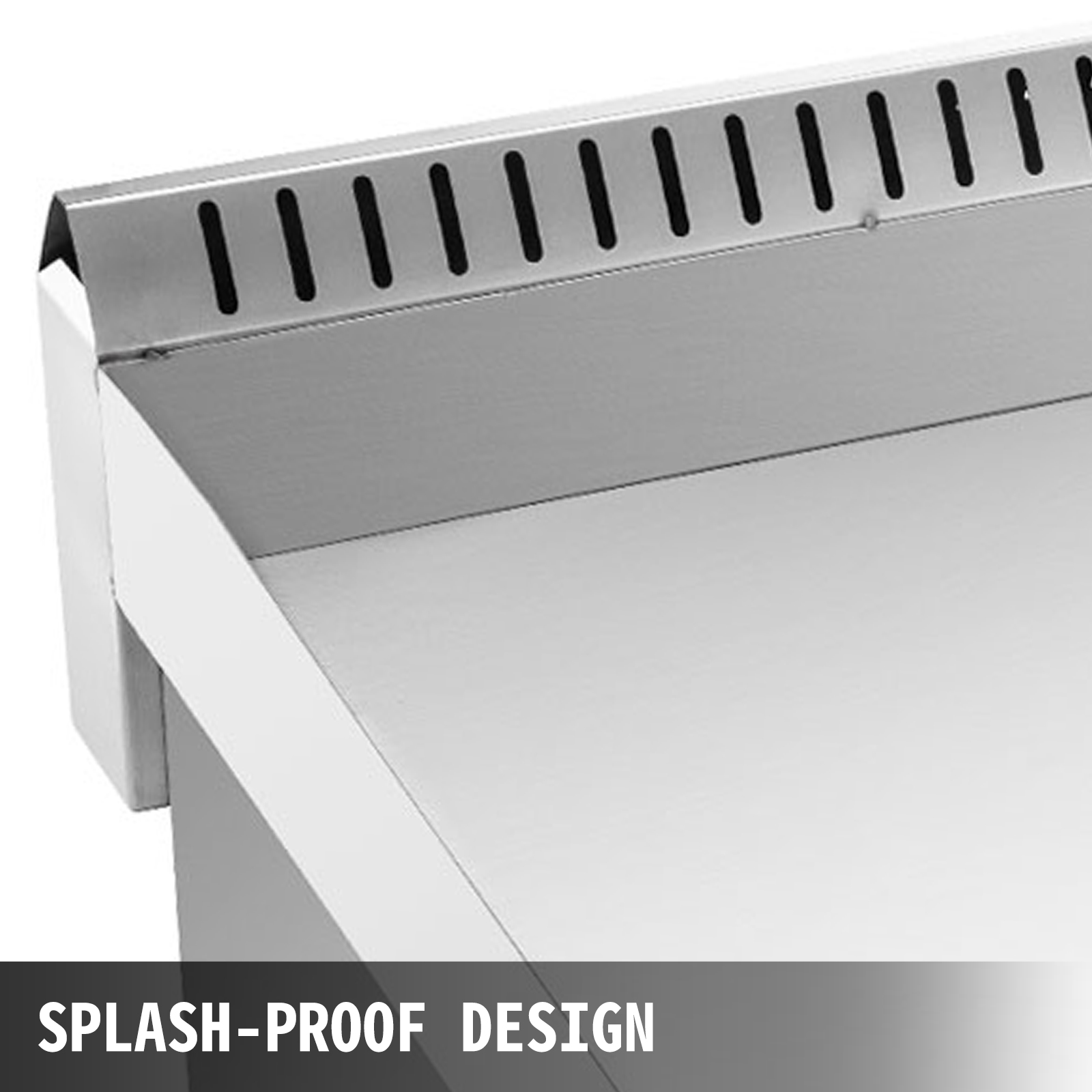 VEVOR 30" Stainless Steel Commercial Griddle Grill Half Grooved Non ...