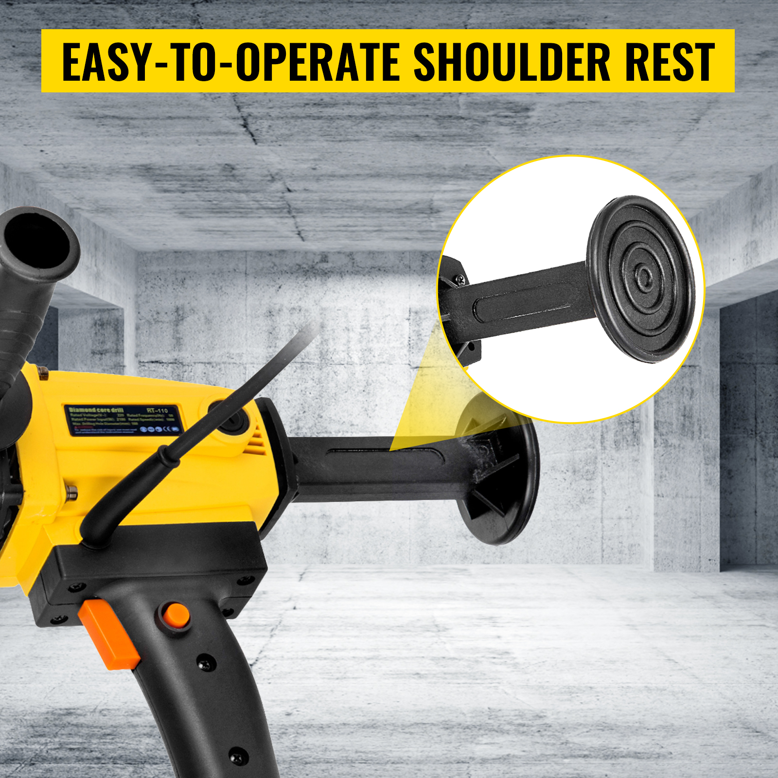 VEVOR 1880W 110MM Diamond Core Drilling Machine Heavy Duty Hand-held ...