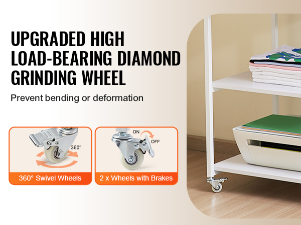 VEVOR Heat Press Table 3Tier Movable Heat Press Stand Foldable with ...