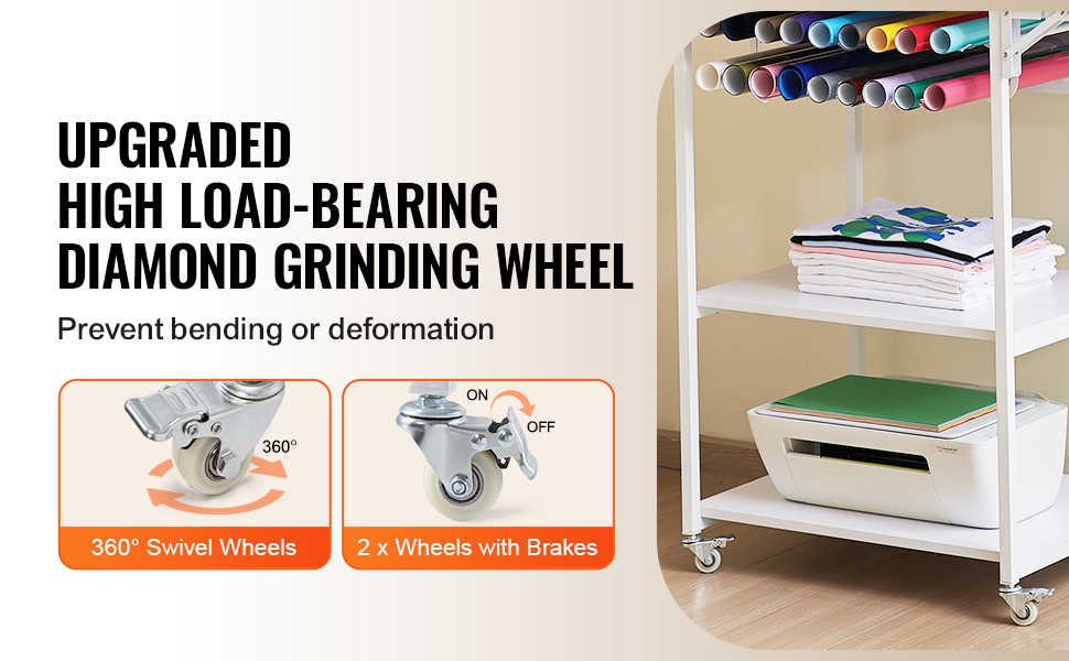 VEVOR Heat Press Table 3Tier Movable Heat Press Stand Foldable with ...