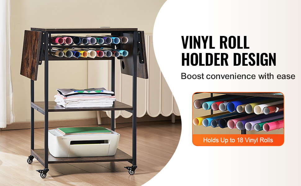 VEVOR Heat Press Table 3Tier Movable Heat Press Stand Foldable with ...