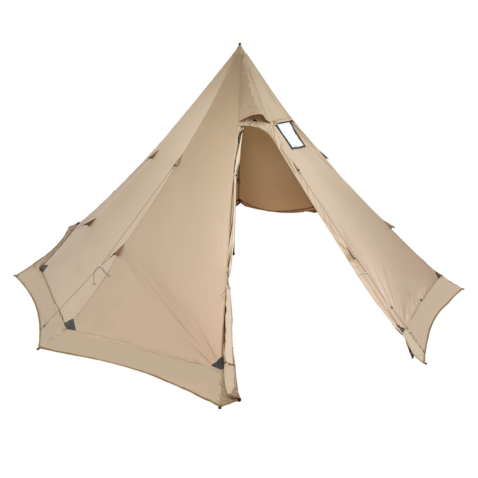 Uimoso Camping Tent Cabin Tent Tipi Tent w/ Stove Jack Lightweight Hot ...