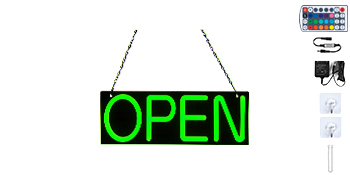 VEVOR LED Open Sign, 20" x 7" Neon Open Sign for Business ...